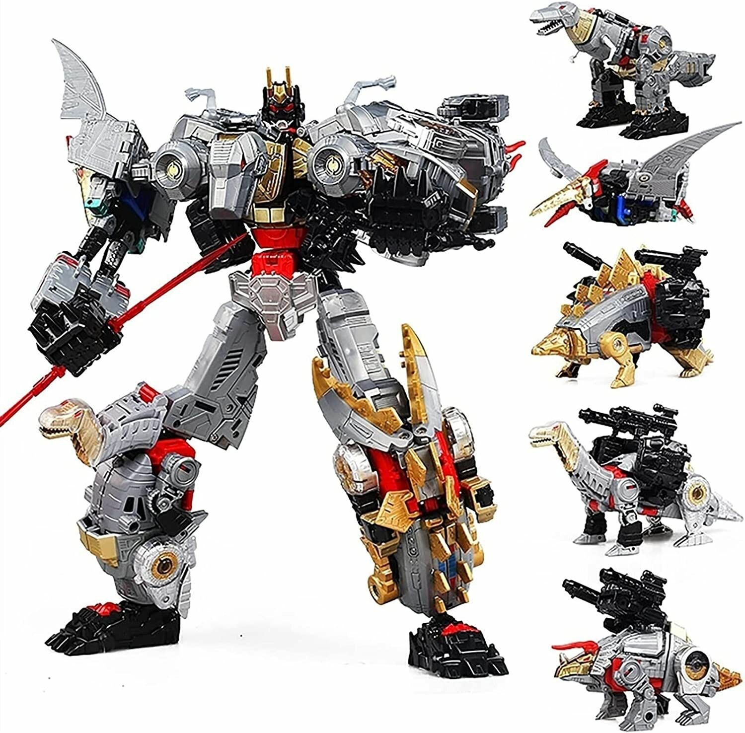 Трансформер KIBVE Игрушка Volcanicus Динобот 37см Комбинация Dinobots 02