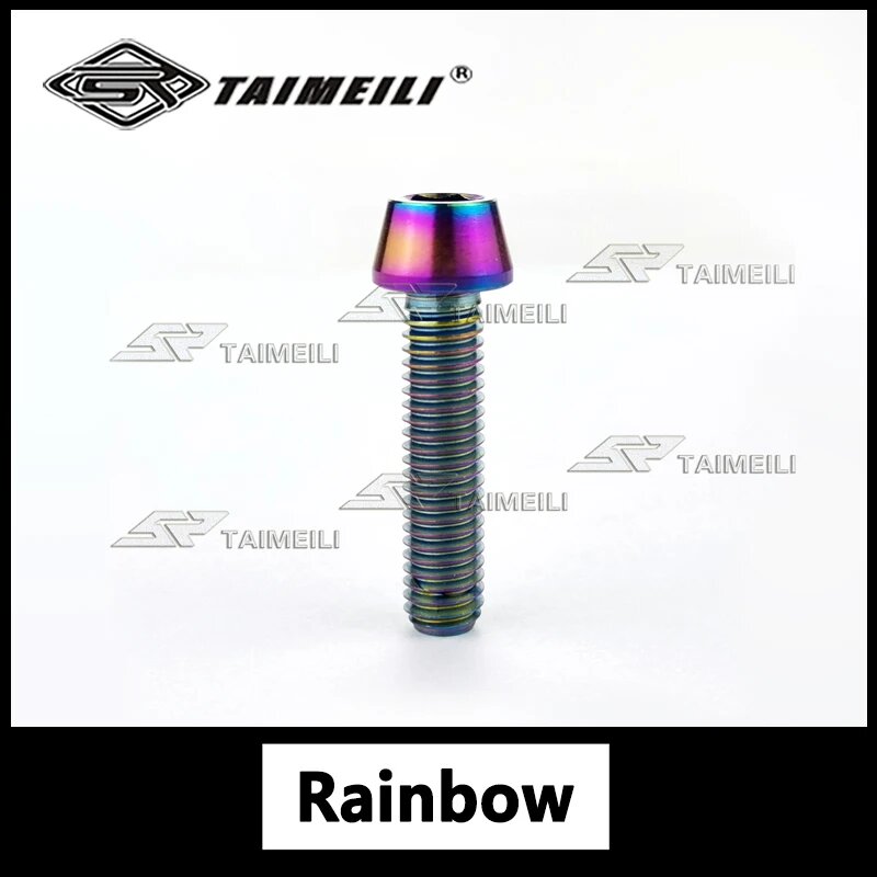 Титановый болт с конической головкой M6 * 10/16/20/25/30/35/40/50/55/60/65 мм, сменный винт для велосипеда и мотоцикла