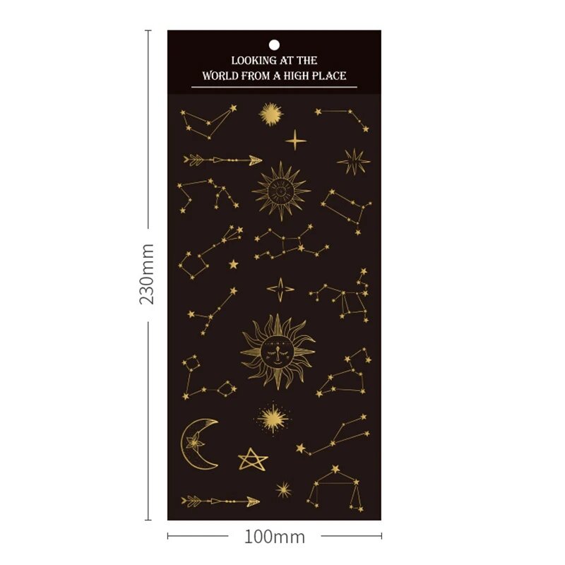 Бронзовая наклейка Созвездие Кот GWOLVES 3