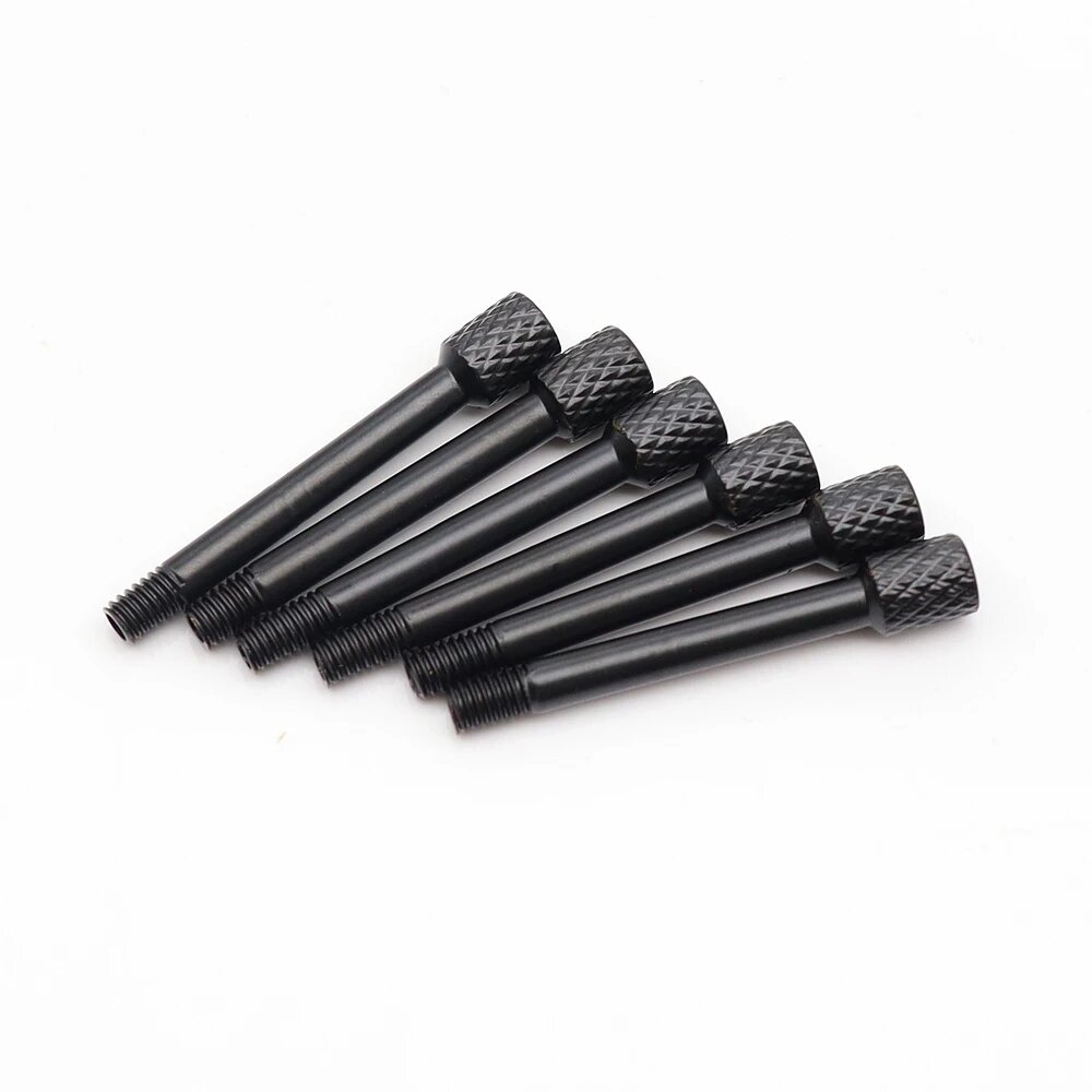 6 шт. латунных зажимов для моста Floyd Rose Черный, Black