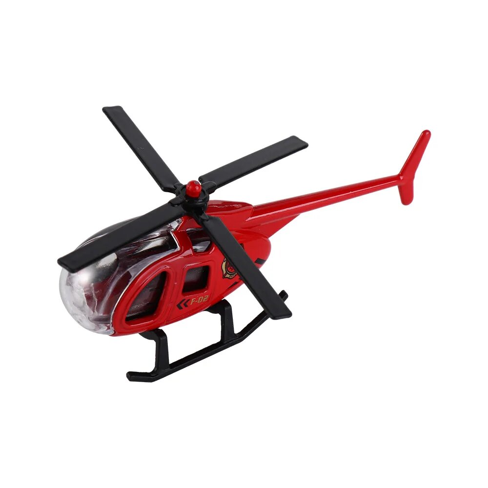 Детский металлический вертолет Красный, Red