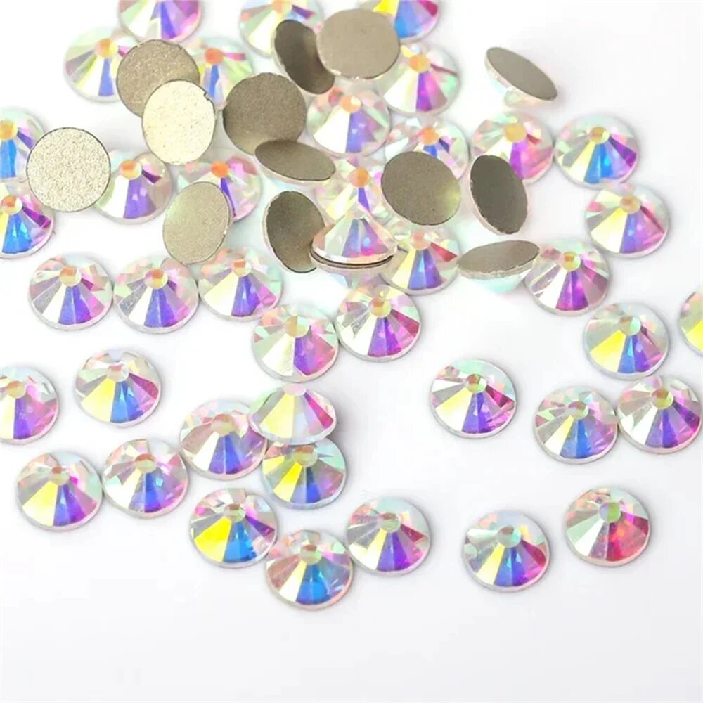 Стразы хрустальные zhanwSP SS3-SS50 1440 шт. Серебряный, SS16-1440pcs, Gold AB