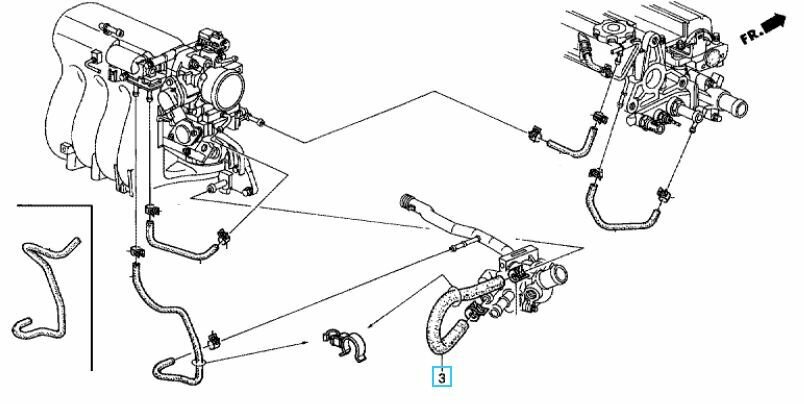 Шланг, байпасное выходное отверстие (Оригинал)