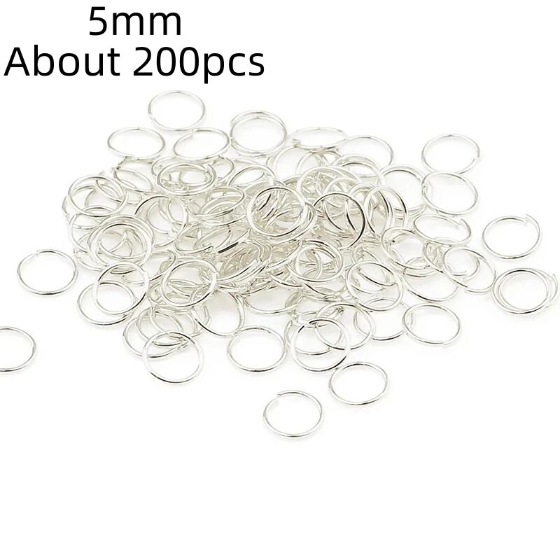 Набор для изготовления сережек из металла 100/300 шт Silver 200pcs