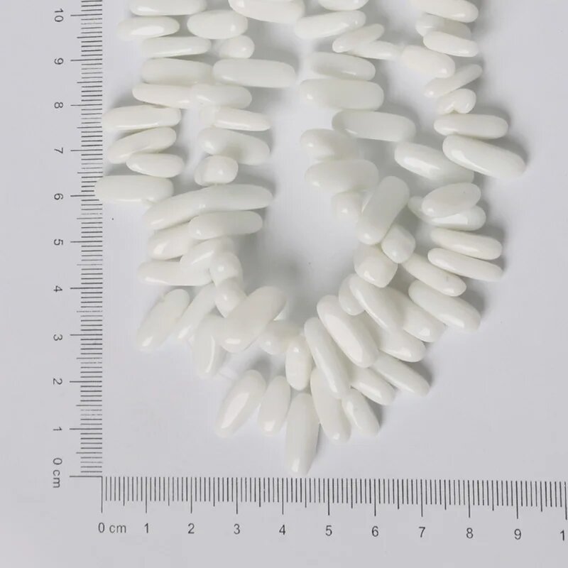 Бусины белые White Stone для украшений