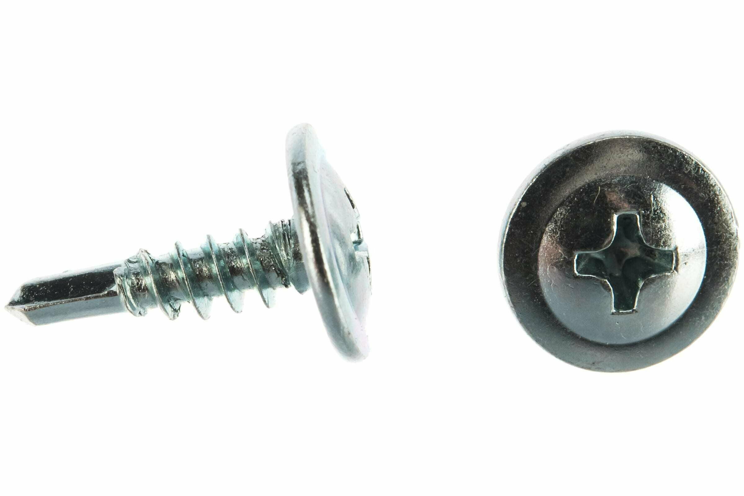 ЗУБР ПШМ-С, 14 х 4.2 мм, цинк, 10000 шт, саморез с пресс-шайбой и сверлом (4-300210-42-014)