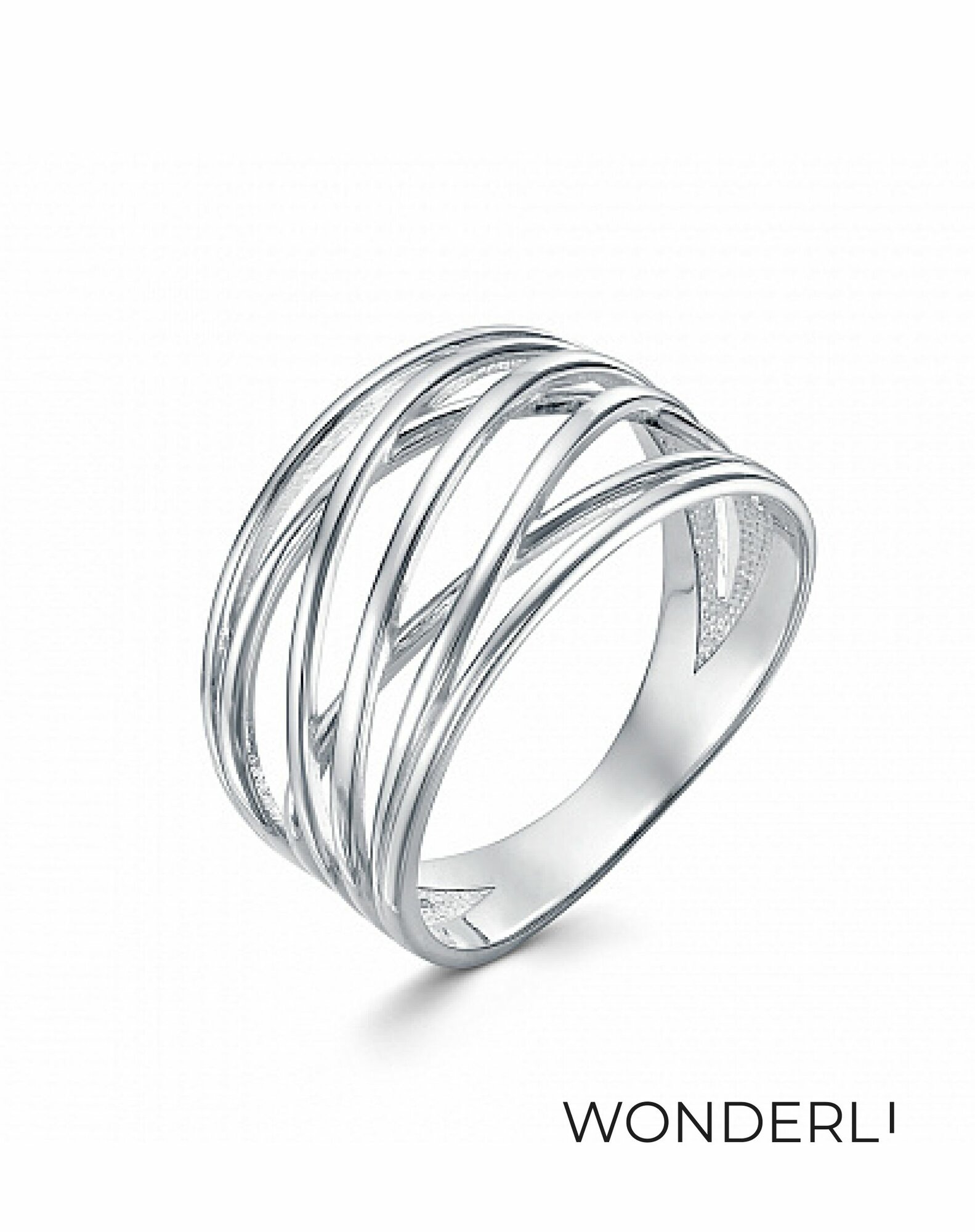 Перстень, серебро, 925 проба, родирование