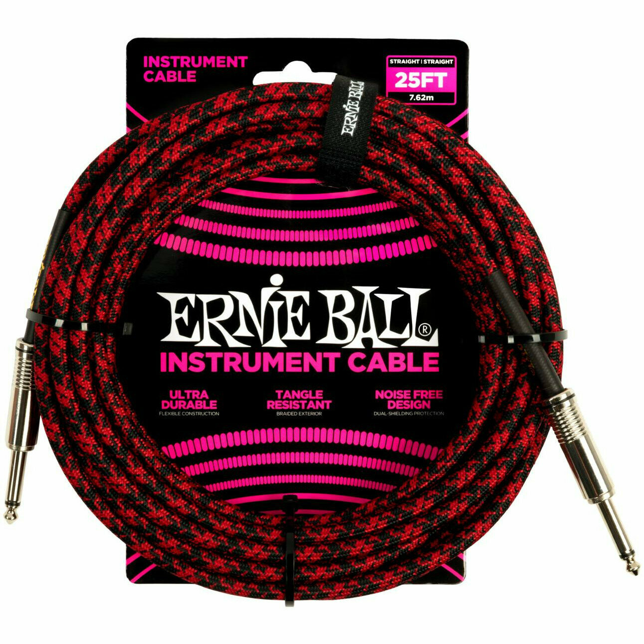 Кабель аудио 1xJack - 1xJack Ernie Ball 6398 7.6m
