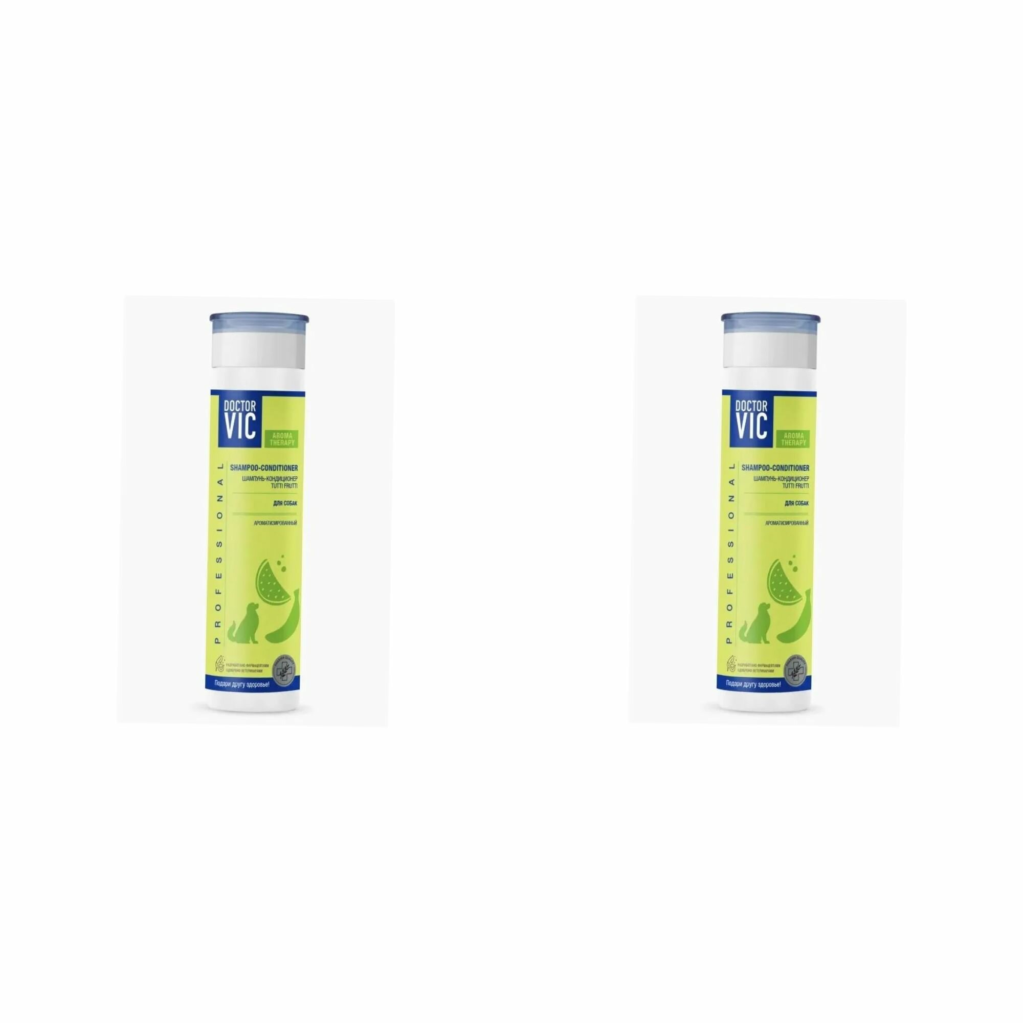 Доктор Вик Шампунь-кондиционер для собак Tutti Frutti, 250 мл, 2 шт