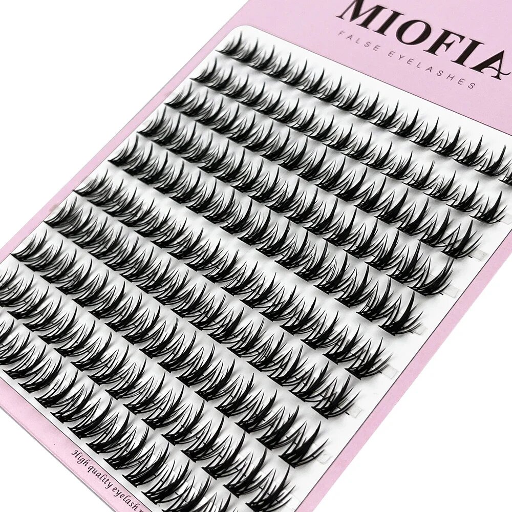 MIOFIA 16 мм черные накладные ресницы 10 пар