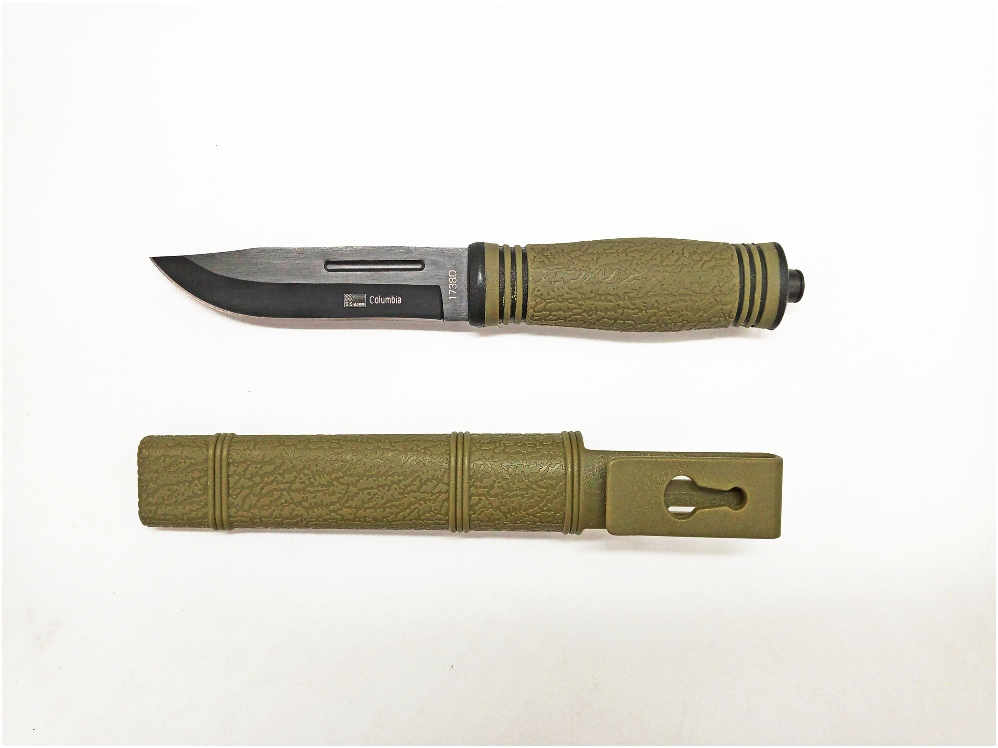 Нож туристический Columbia 1738D для охоты и рыбалки в ножнах