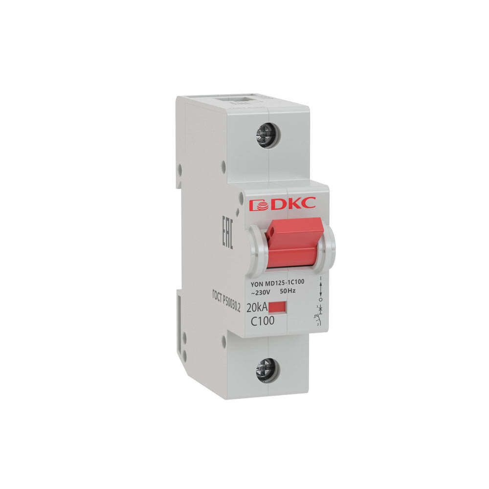 DKC YON pro Автоматический выключатель модульный MD125 1P 125А C 15kA, MD125-1C125