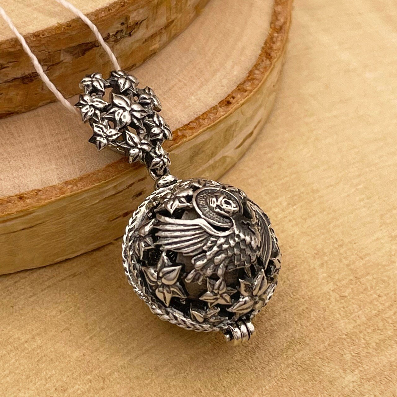 Подвеска, серебро, 925 проба, оксидирование, чернение