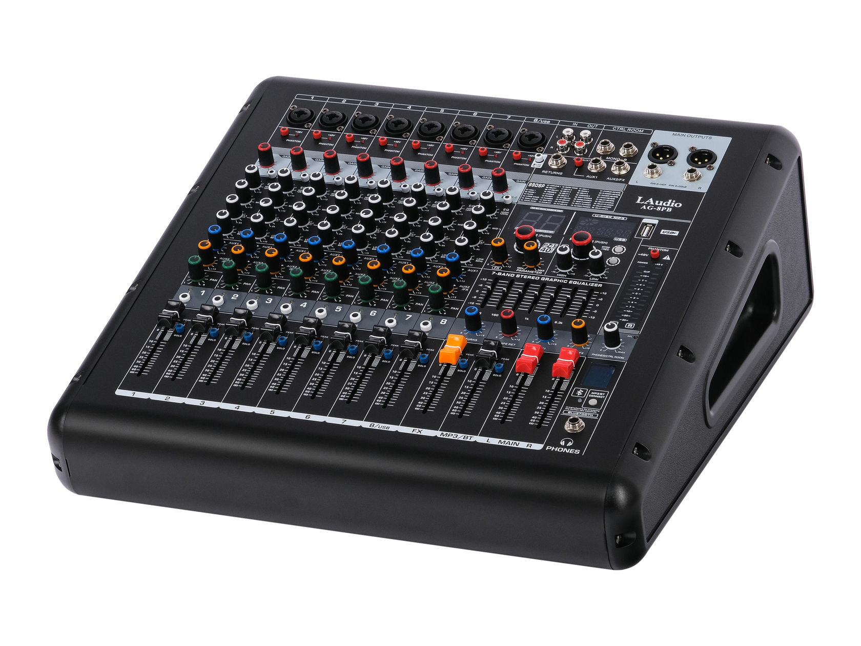 AG-8PB Активный Микшерный пульт, 8 каналов, серия PRO, LAudio