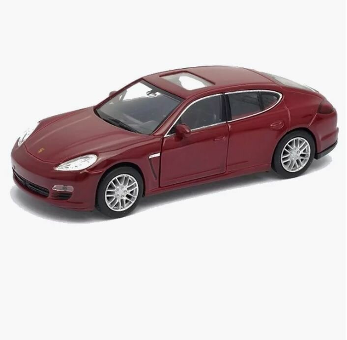 Машинка металлическая Модель 1:38 Porsche Panamera S бордовый