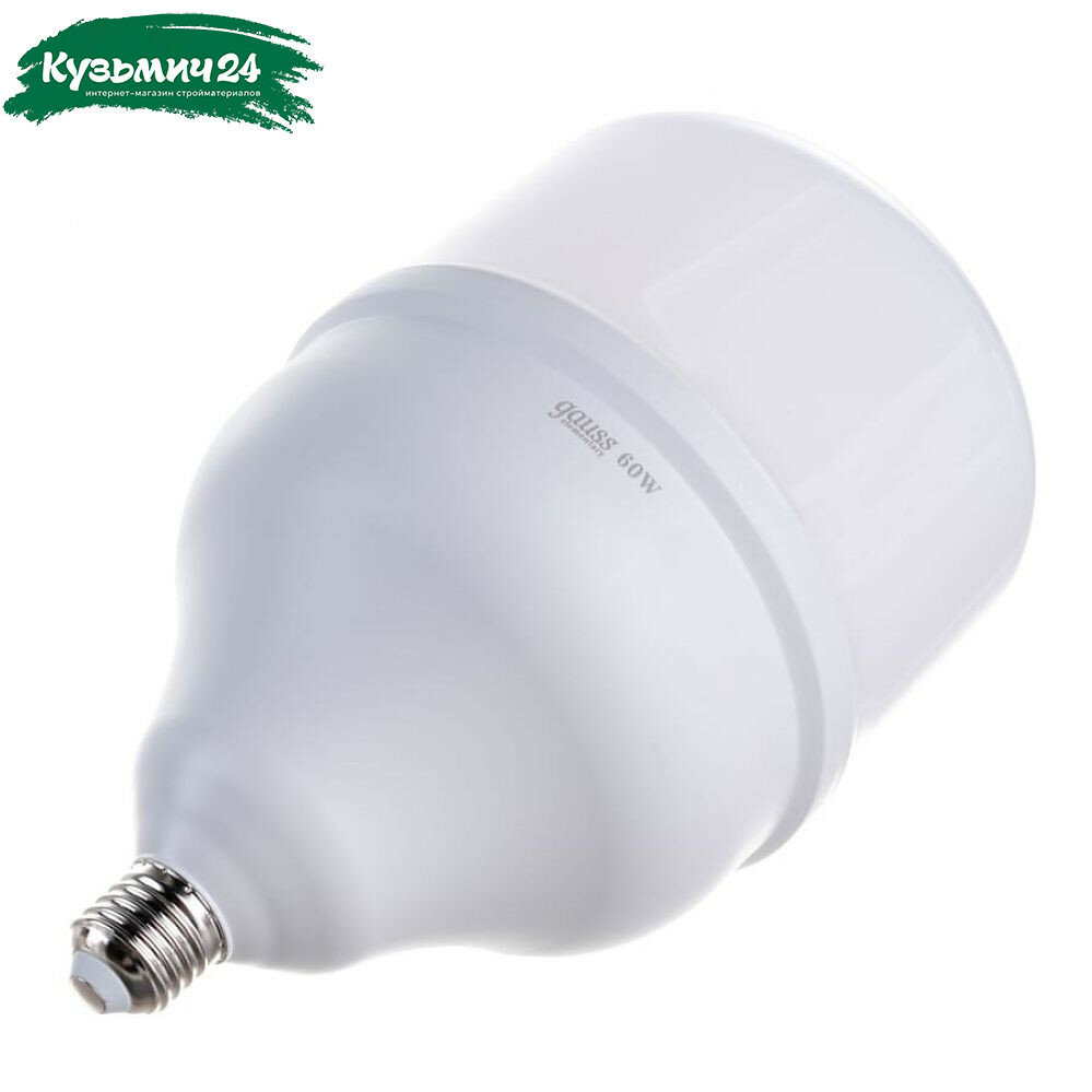 Лампа LED GAUSS Elementary ЛОН Е27 60w 6500K