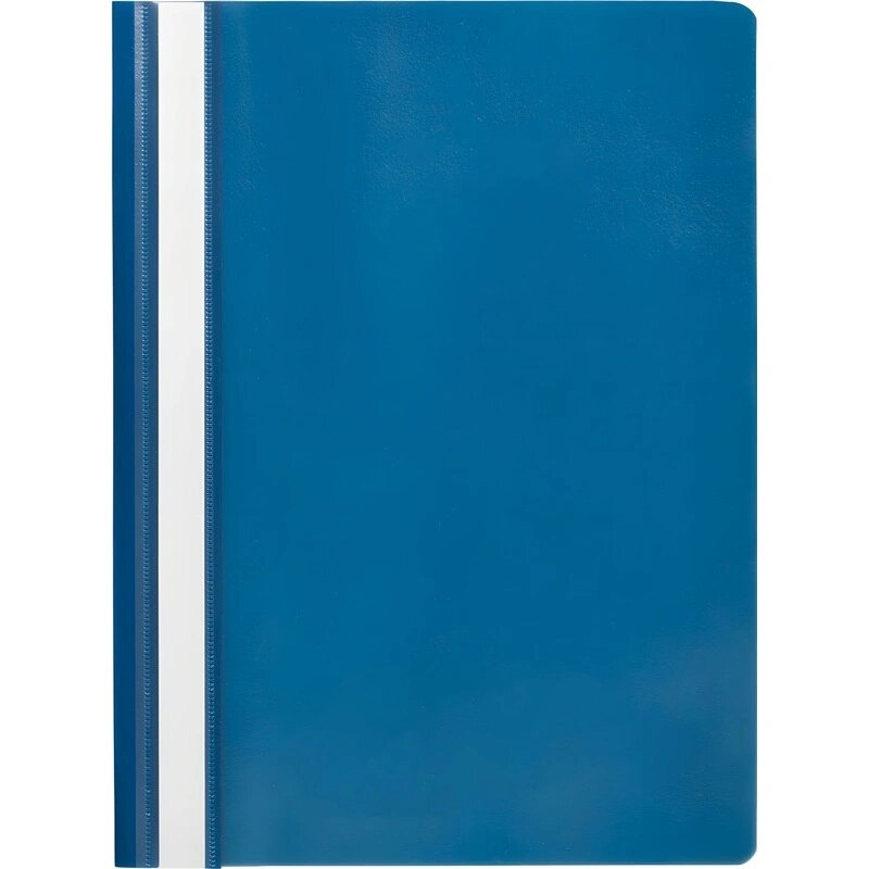 Скоросшиватель пластиковый A4 (100/110) син 10шт/уп Россия