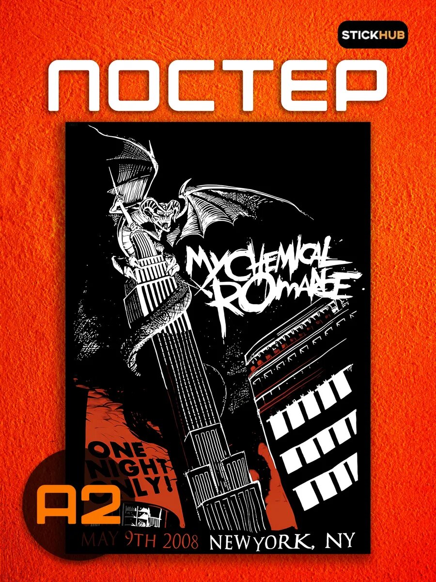 Постер на стену My Chemical Romance: New York 2008