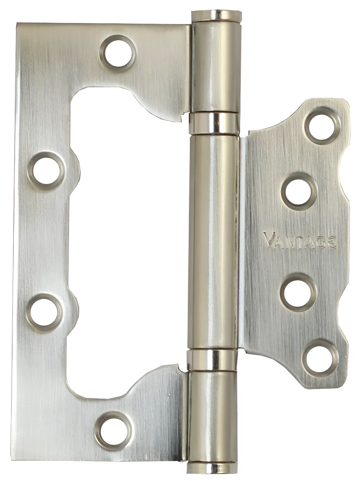 Петли без врезки универсальные Vantage B2-SN 125*75*2.5, на подшипниках, матовый никель, 2 шт.