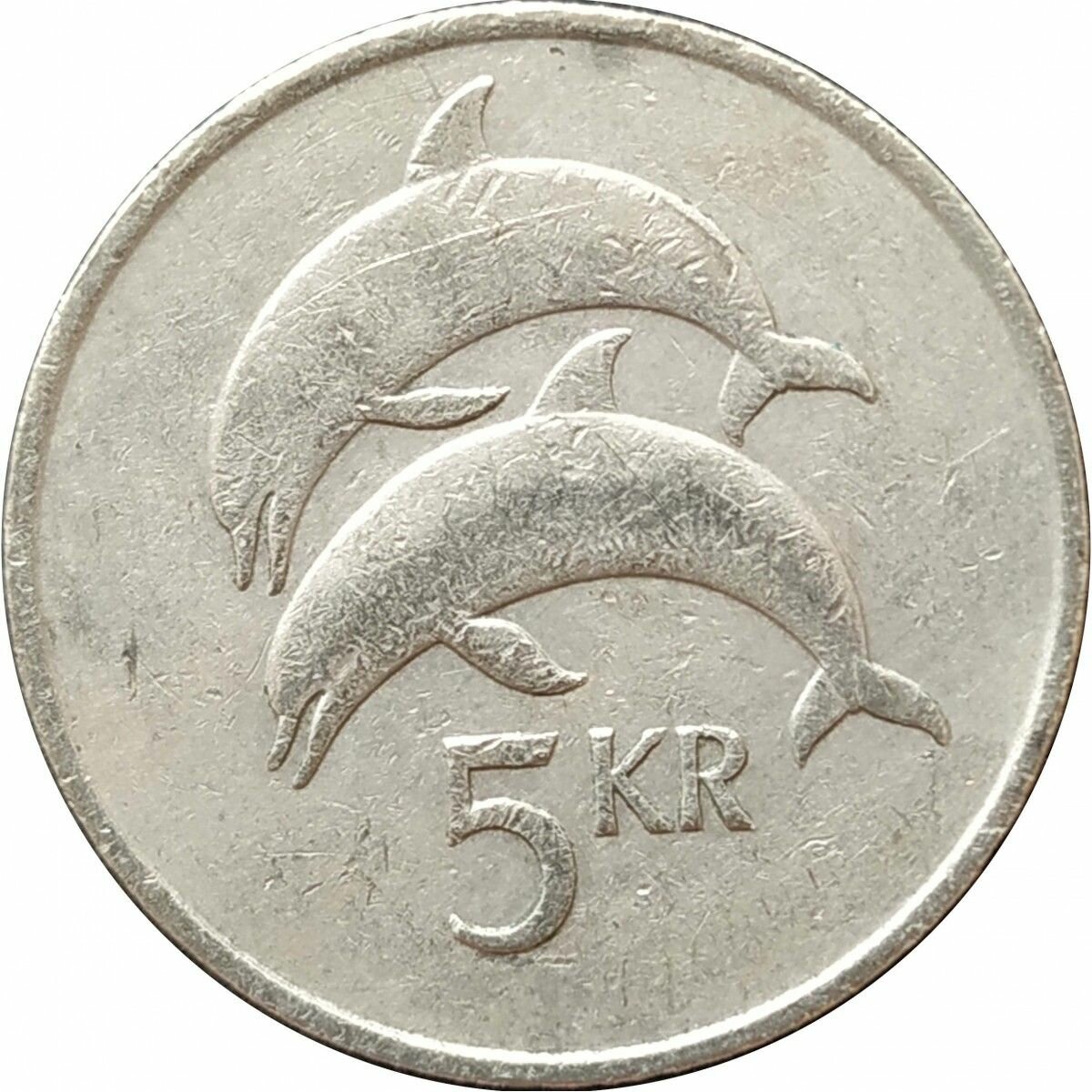 5 крон 1981 Исландия из оборота