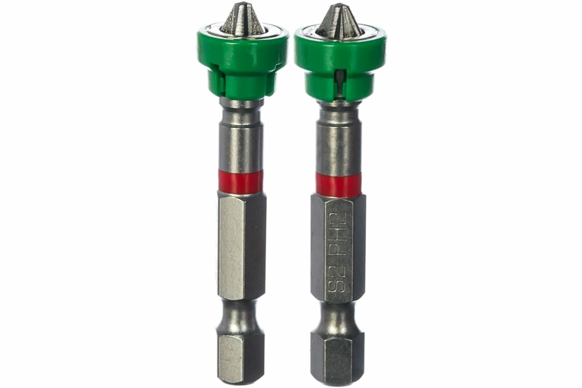 Inforce 11-01-297 Бита с магнитным ограничителем держателем PH2 50 мм, набор 2 шт