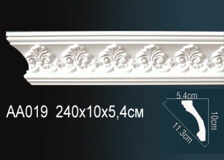 Карниз Потолочный Perfect AA019 Д240xШ5.4xВ10 см /Перфект.