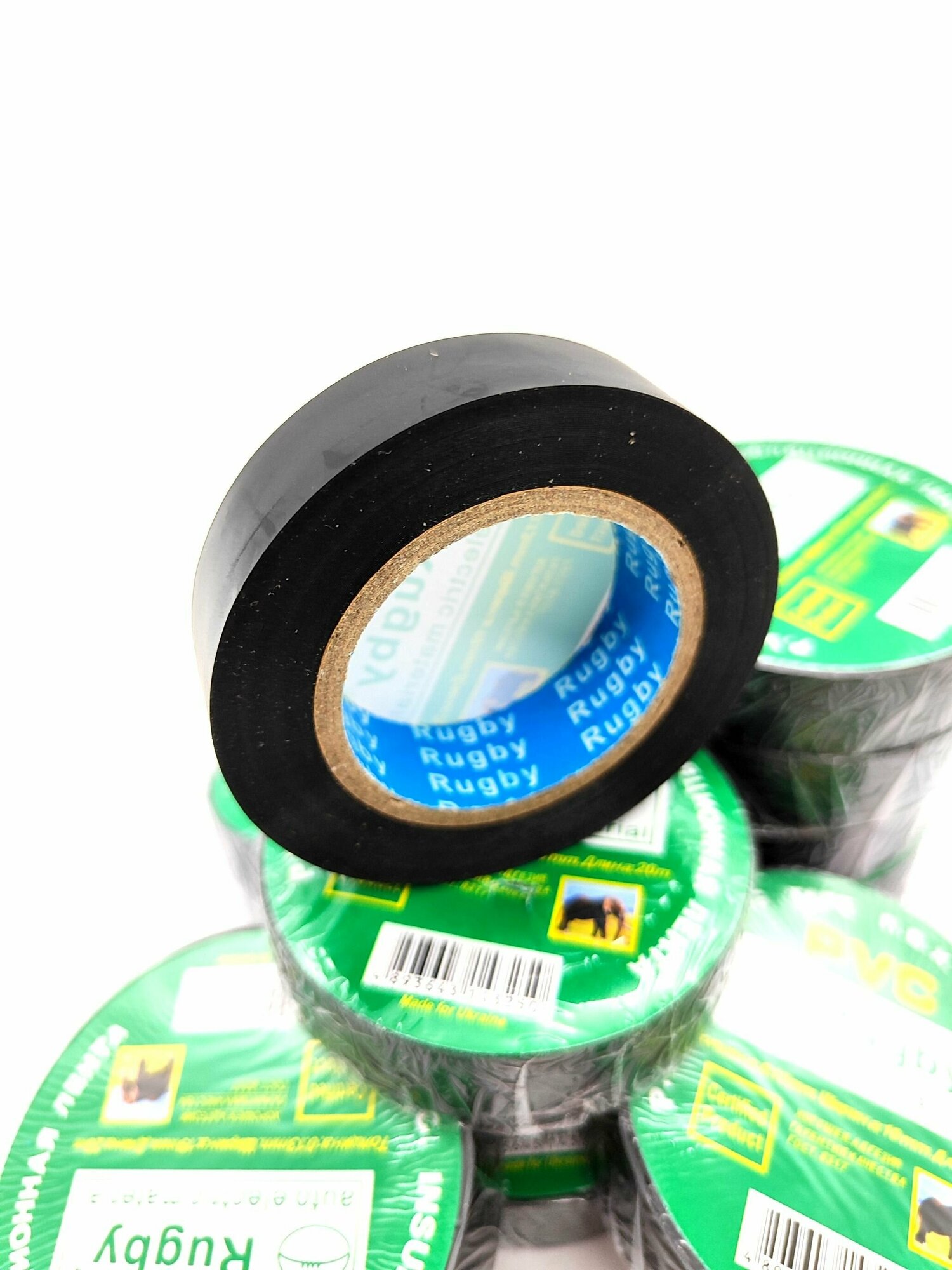 Изолента ALEX PVC Rugby комплект 10 штук черный