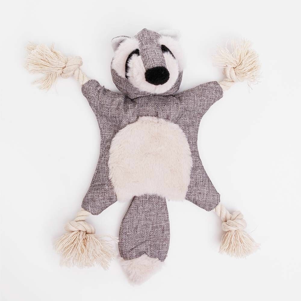 Игрушка с пищалкой для собак Енот, 28 см