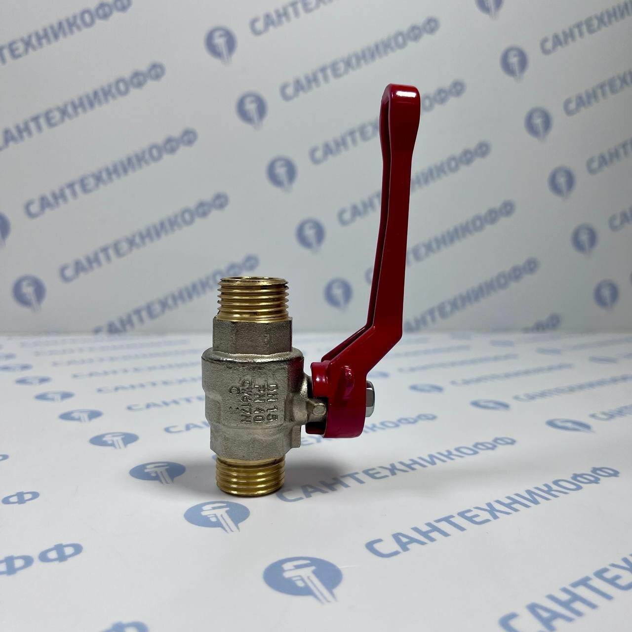 Кран шаровый ITAP IDEAL 1/2"НН ручка, полнопроходной, никель 099(1/2")