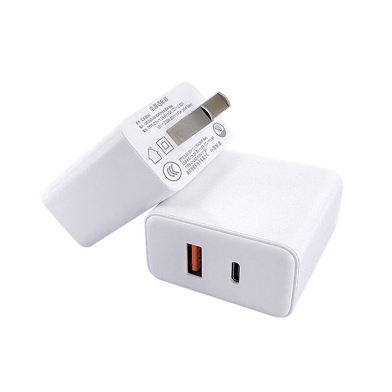 Зарядное устройство для мобильного телефона 5V3A, двухпортовая зарядная головка USB + Typepc-c, подходящая для адаптера