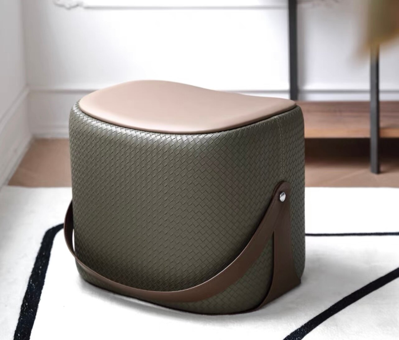 Пуф в итальянском стиле Bottega (зеленый)