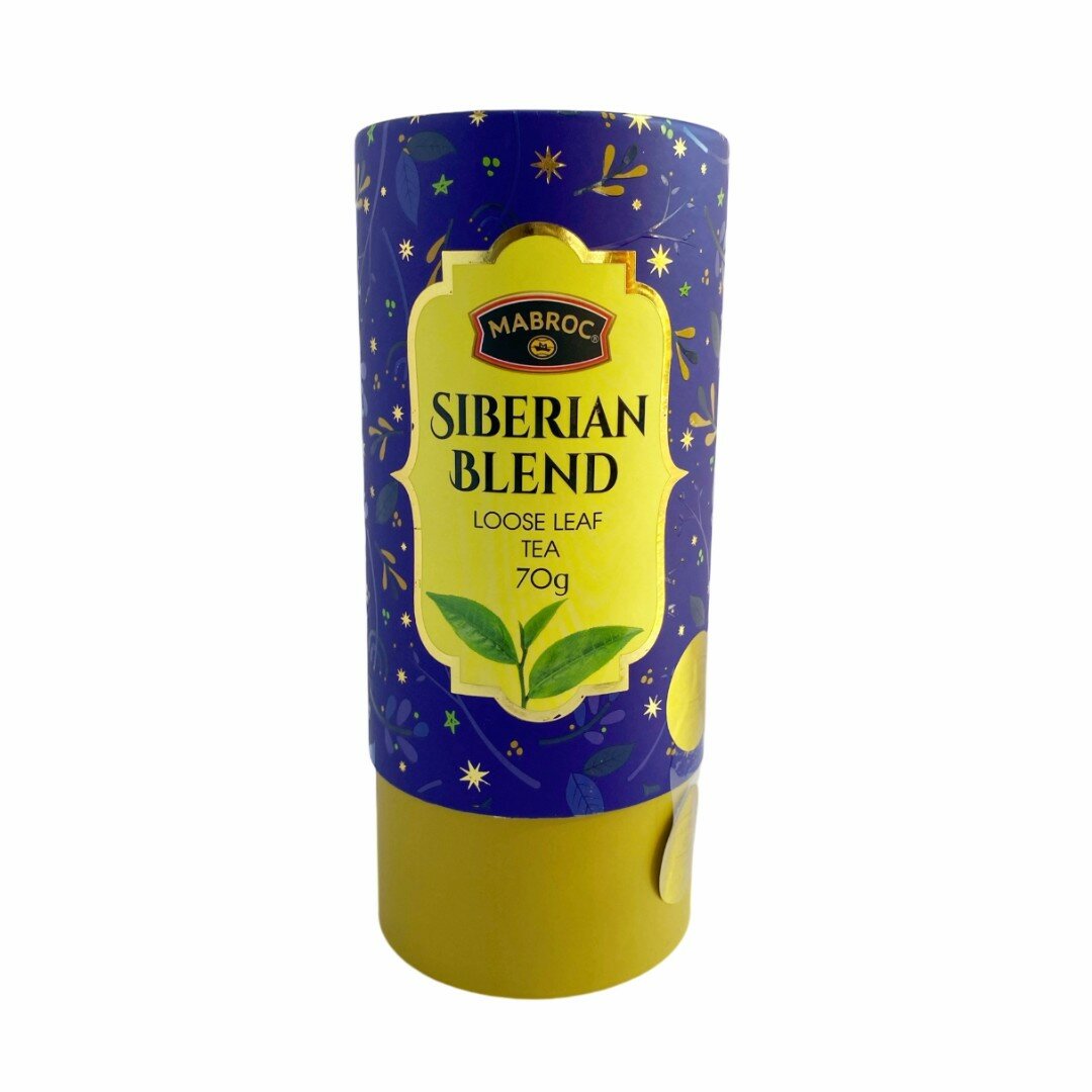 Чай чёрный ТМ "Маброк" - Сибирская Смесь, круглая банка, 70 гр.