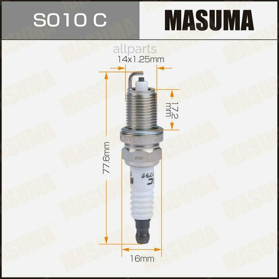 MASUMA S010C свеча зажигания никелевая ZFR5F-11(2262) MASUMA