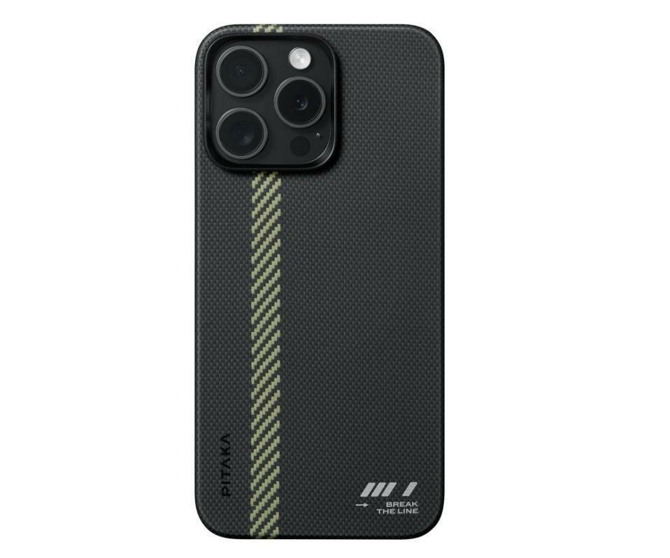 Чехол Pitaka KI1501BTL для iPhone 15 Pro MagEZ 5 Break the Line