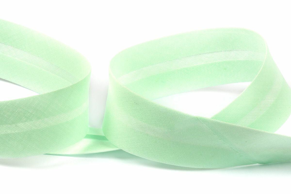 Косая бейка Х/Б "Gamma" GK-30C 30 мм 25 м 1 м №182 мятный