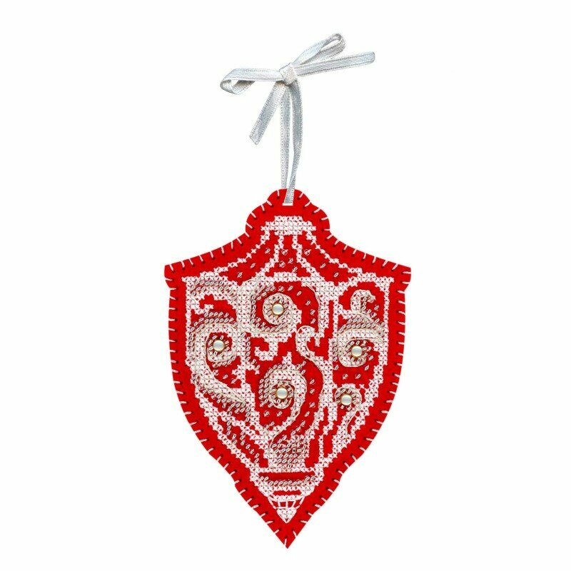 Набор для вышивания Жар-Птица #Т-1093 Морозные узоры. Фонарик, Счетный крест, 9 х 13 см