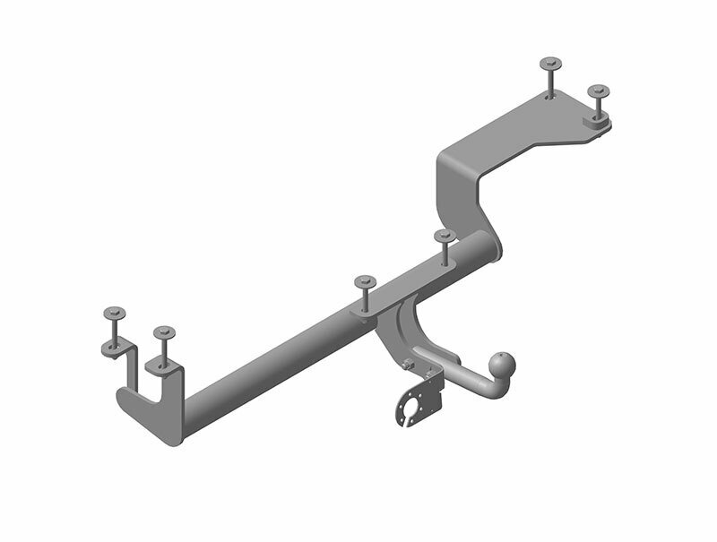 Фаркоп AvtoS для ГАЗ Волга с унив. электрикой и сертификатом, арт.(GAZ-08+electr)