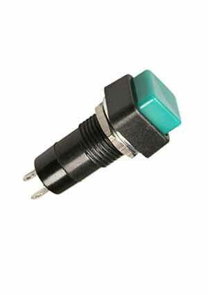 PB-14BGN1-G, кнопка без фиксации 250В1А зеленая (аналог SPA-103B4 PSW1)