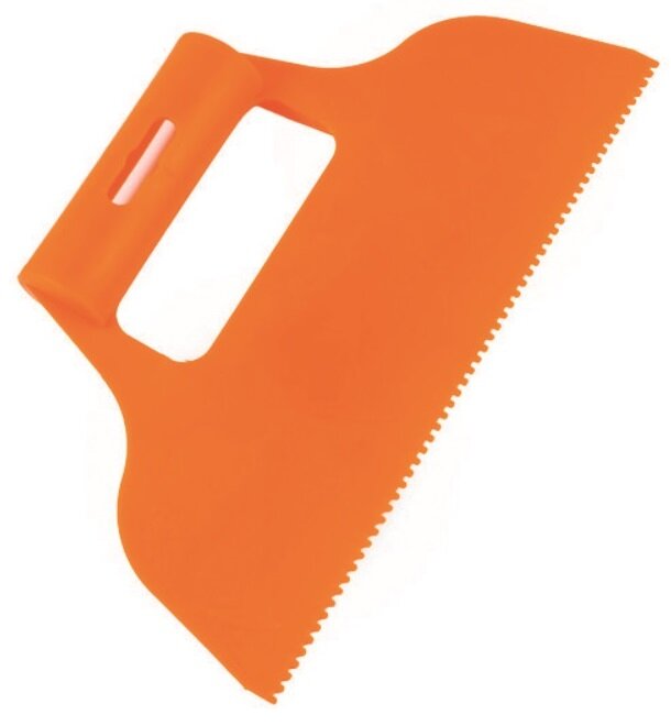 Шпатель пластмассовый 230 мм. 9" зубья 6х8 мм.