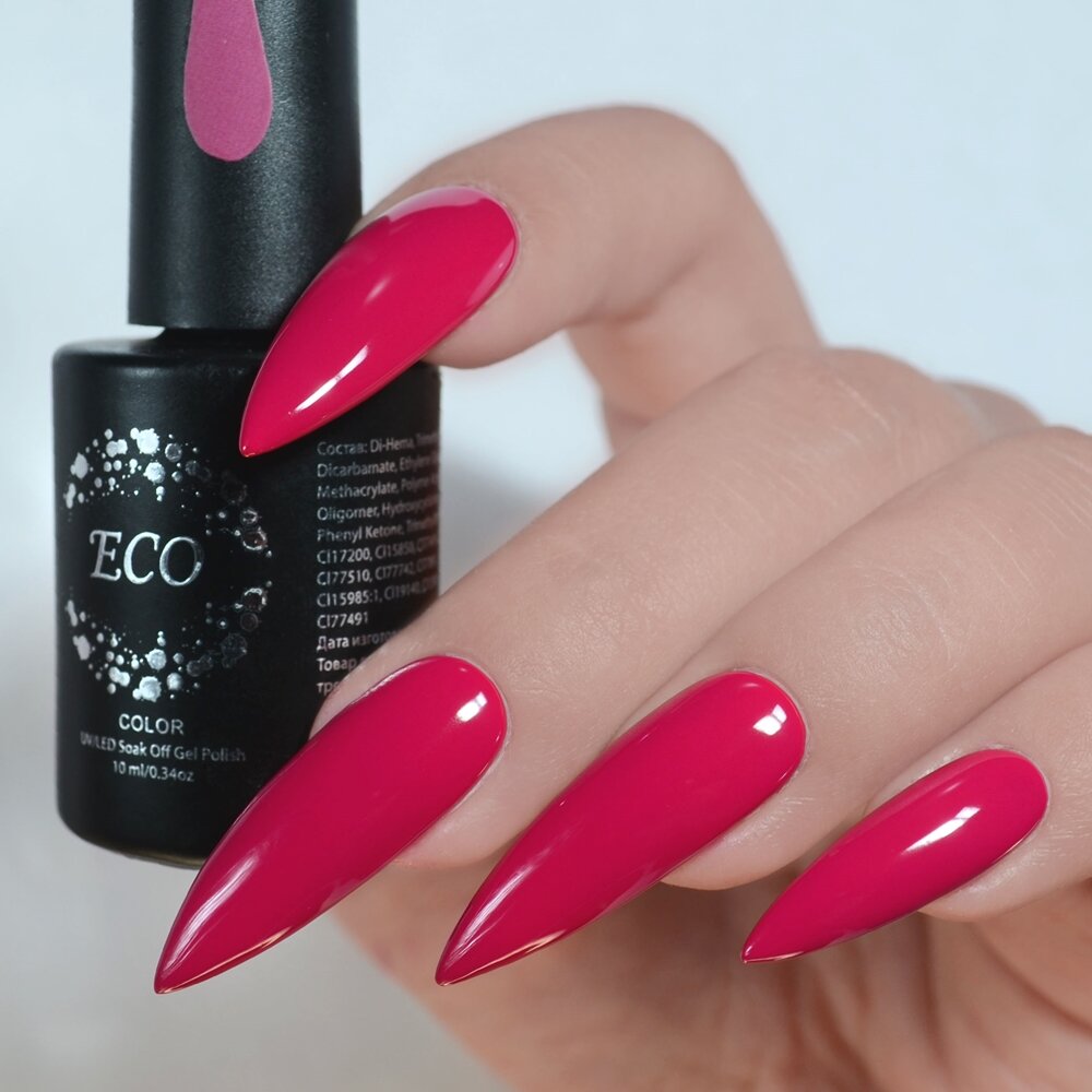 Гель лак для ногтей №48 Основная (шеллак), ярко-малиновый