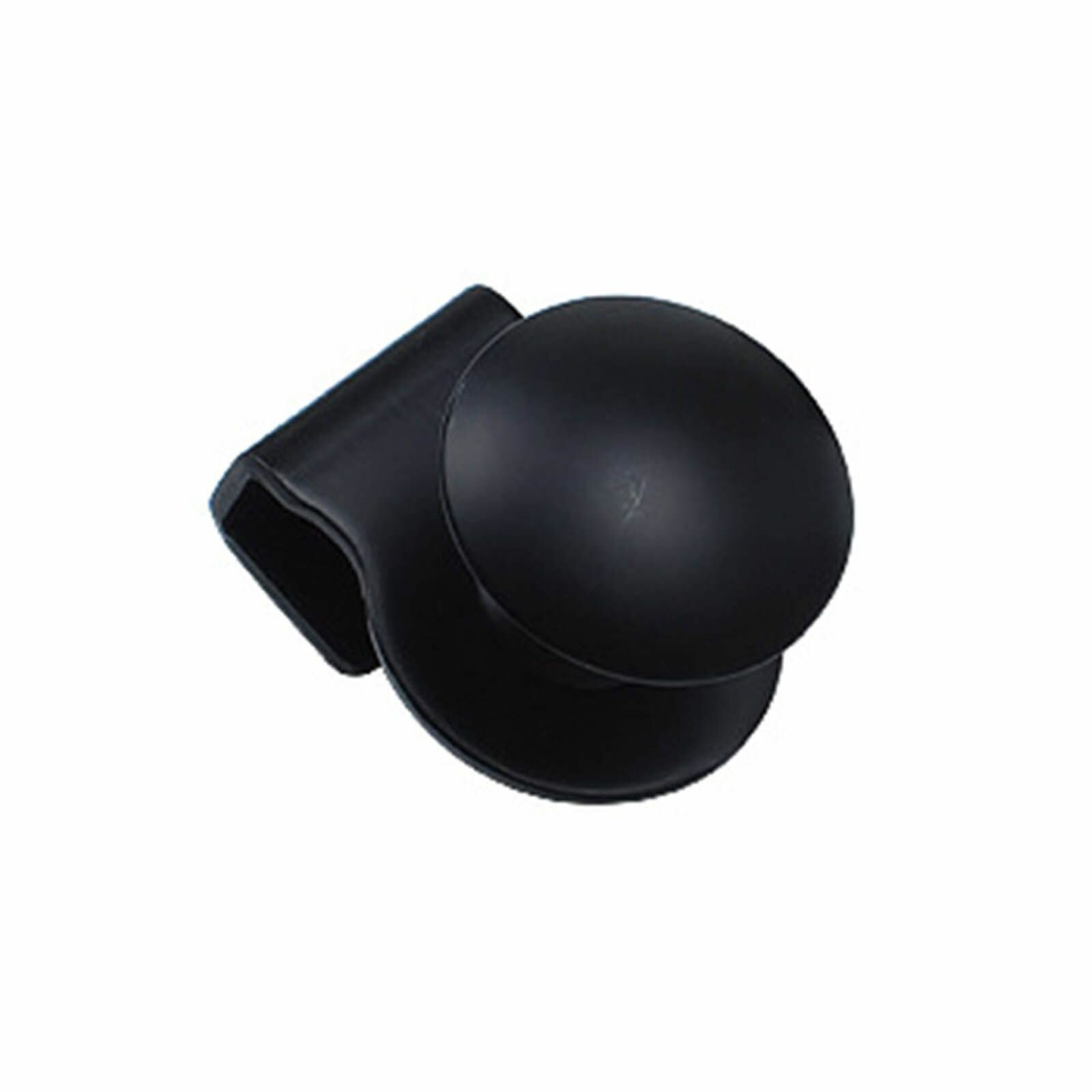 Стеклянная дверная ручка без отверстий-черная-тип A