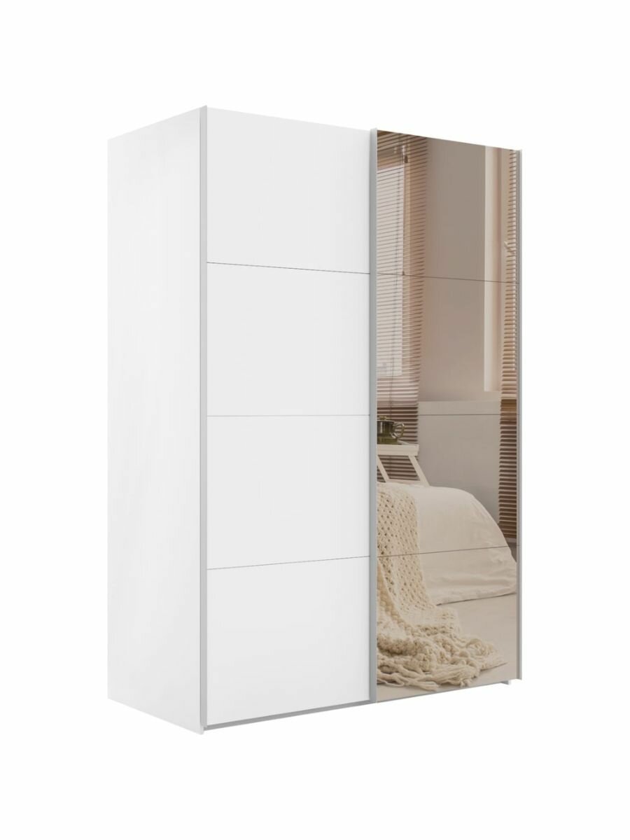 Шкаф-купе Эста 1,6, 2,2м ЛДСП/зерк Бронза