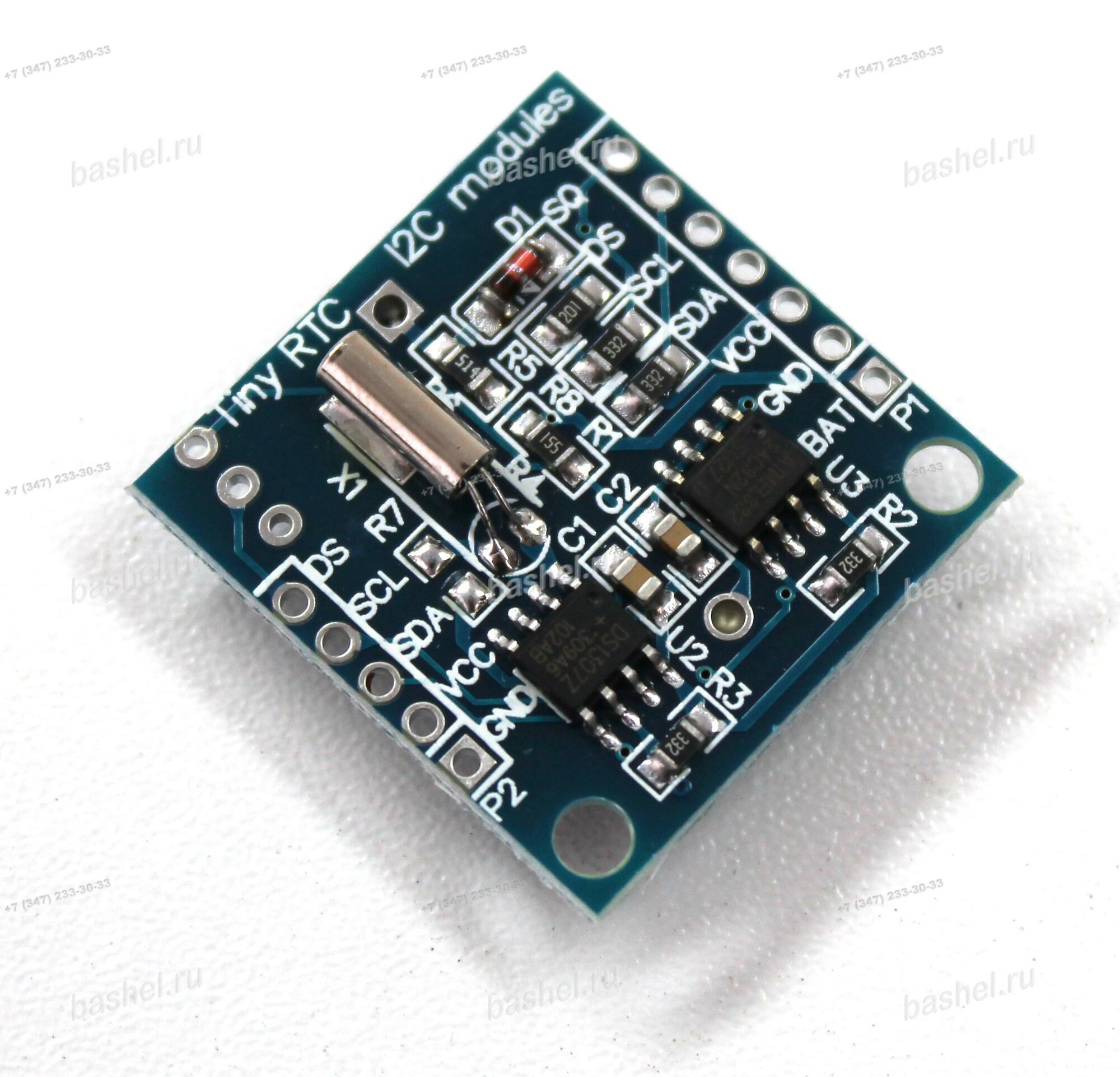 RTC I2C, Модуль часов реального времени, (DS1307Z, AT24C32N)