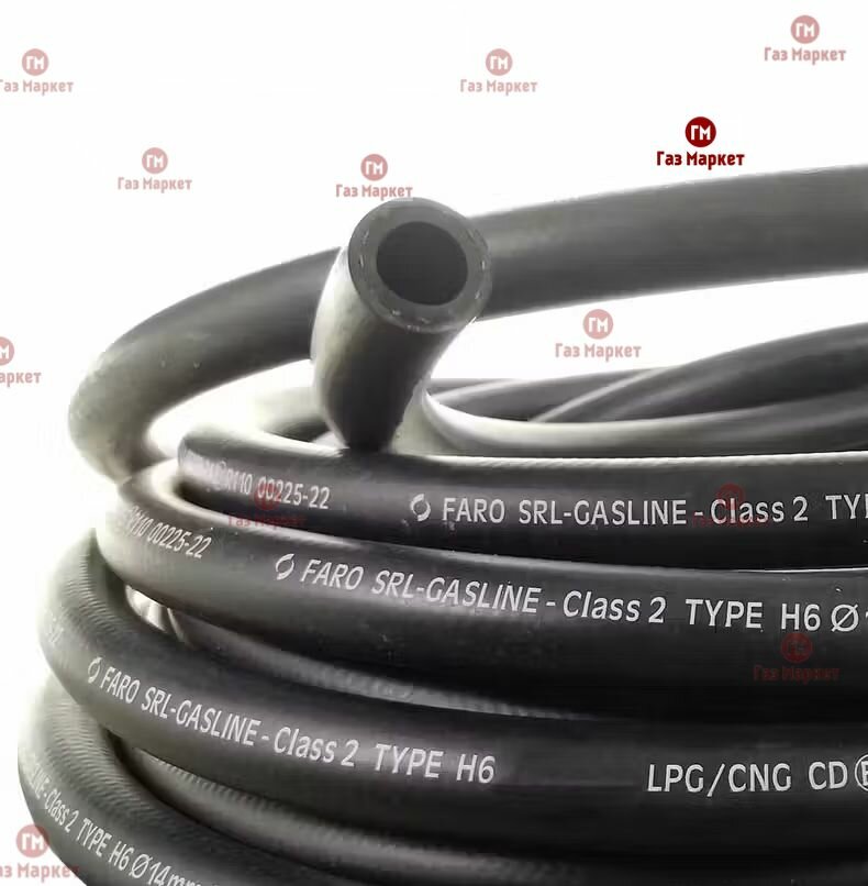 ГБО Шланг / Рукав FARO газовый 12 мм резиновый (1 метр)