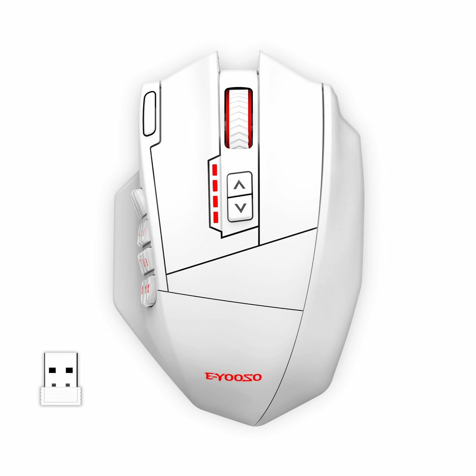 E-YOOSO Игровая мышь беспроводная x33, белый