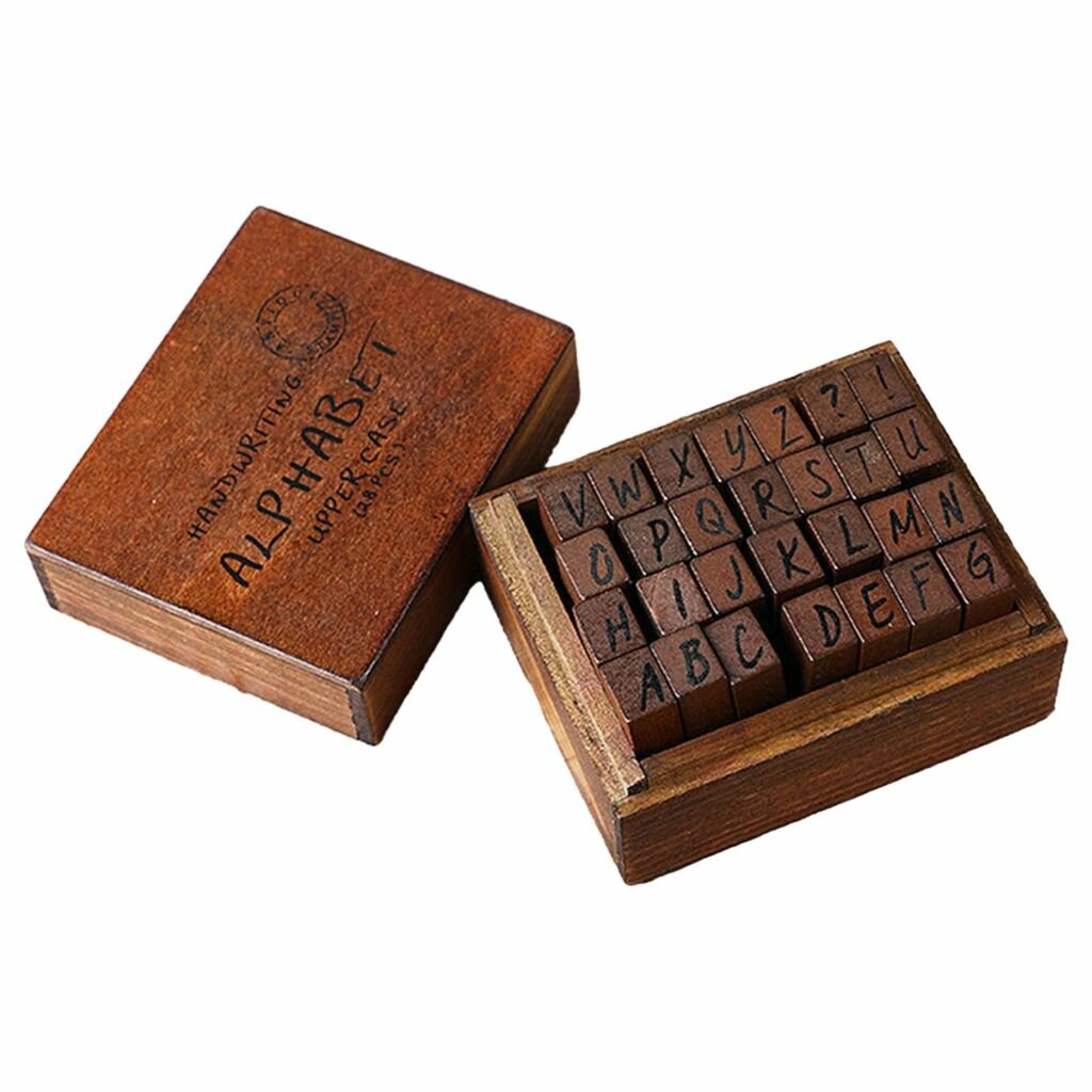 28 штук, сделай сам ретро-буквенную печать-прописная буква 3