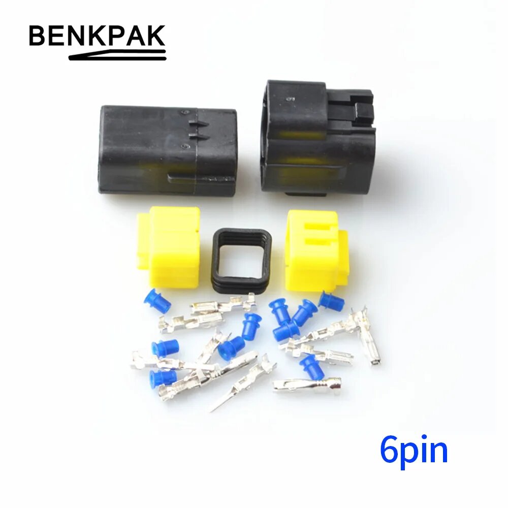 1 компл. 6-контактный автомобильный водонепроницаемый разъем 6-контактный 6p контактный водонепроницаемый разъем Электрический проводной разъем