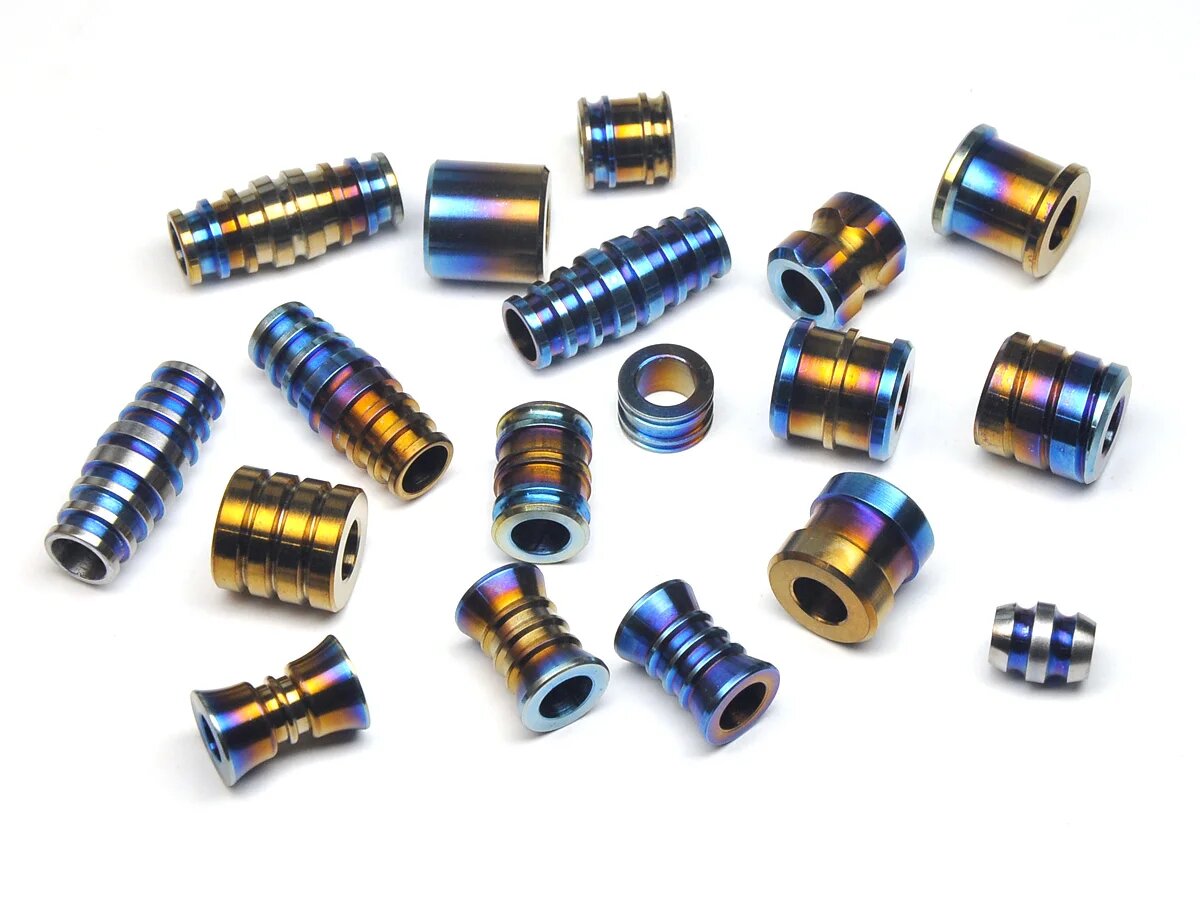 Нож из титанового сплава Tiremet TC4 8, Burnt Blue
