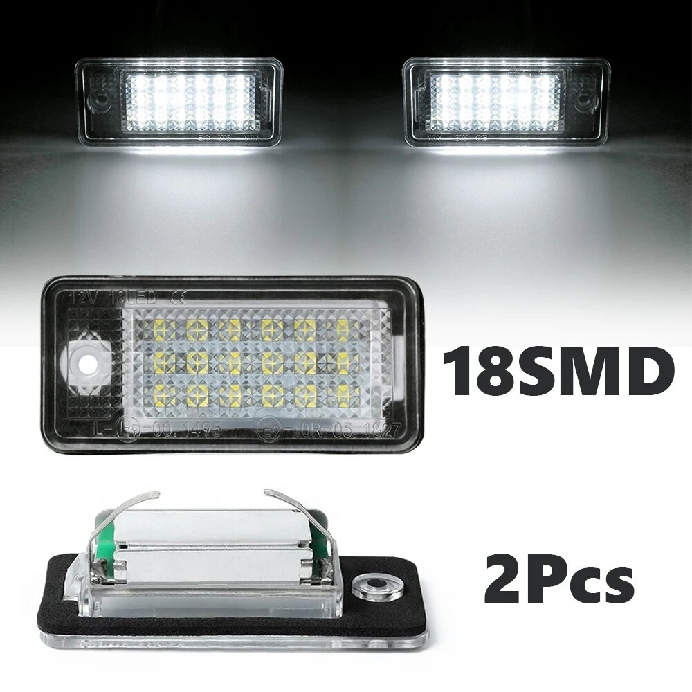 2x светодиодный номерной знак светильник Canbus для Audi A3 A4 A6 A8 Q7 B6 B7 S4 RS4 C6 OEM #: 4H0943022 4H0943021