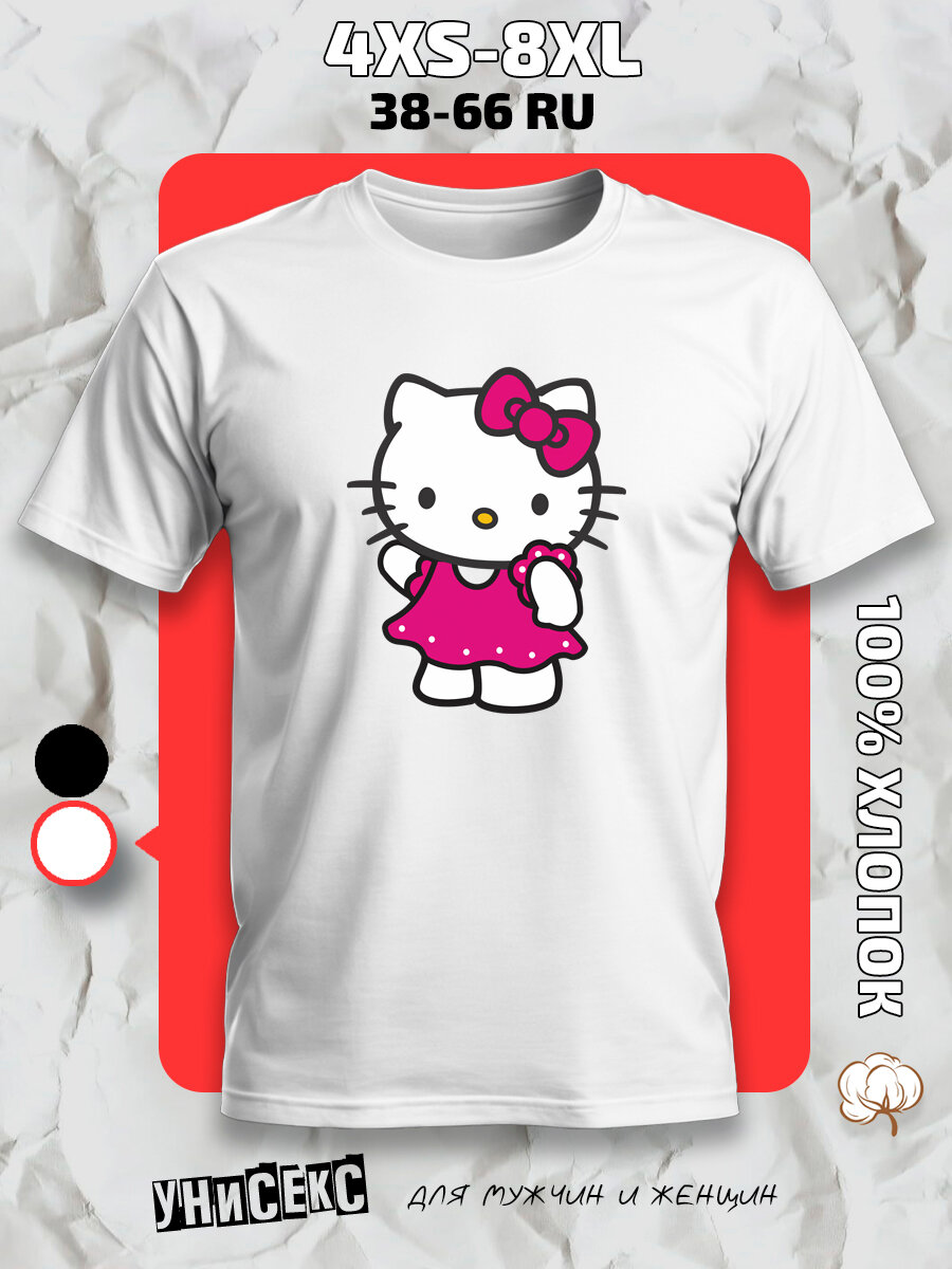 Футболка с принтом Hello Kitty